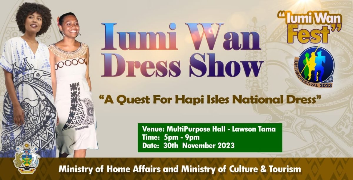 “IUMI WAN DRESS SHOW – The Quest for the Hapi Isles National Dress ...